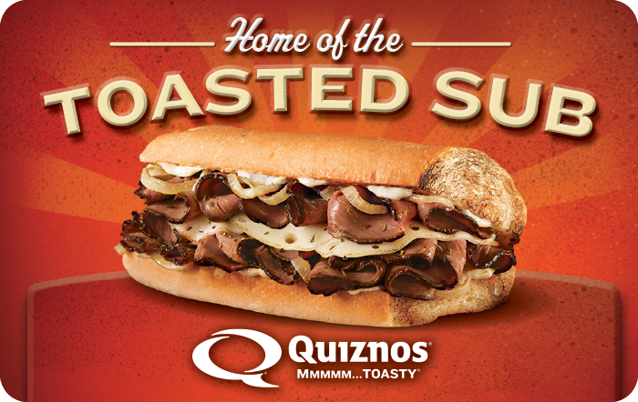 Delight Your Taste Buds: Quiznos Gift Card Choices | PayPal US