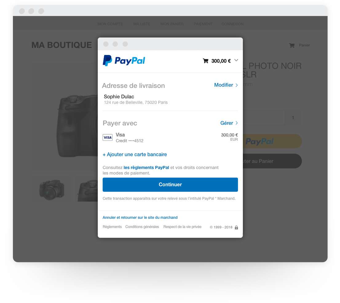 Moyen de Paiement Rapide et Facile - PayPal Checkout | PayPal FR