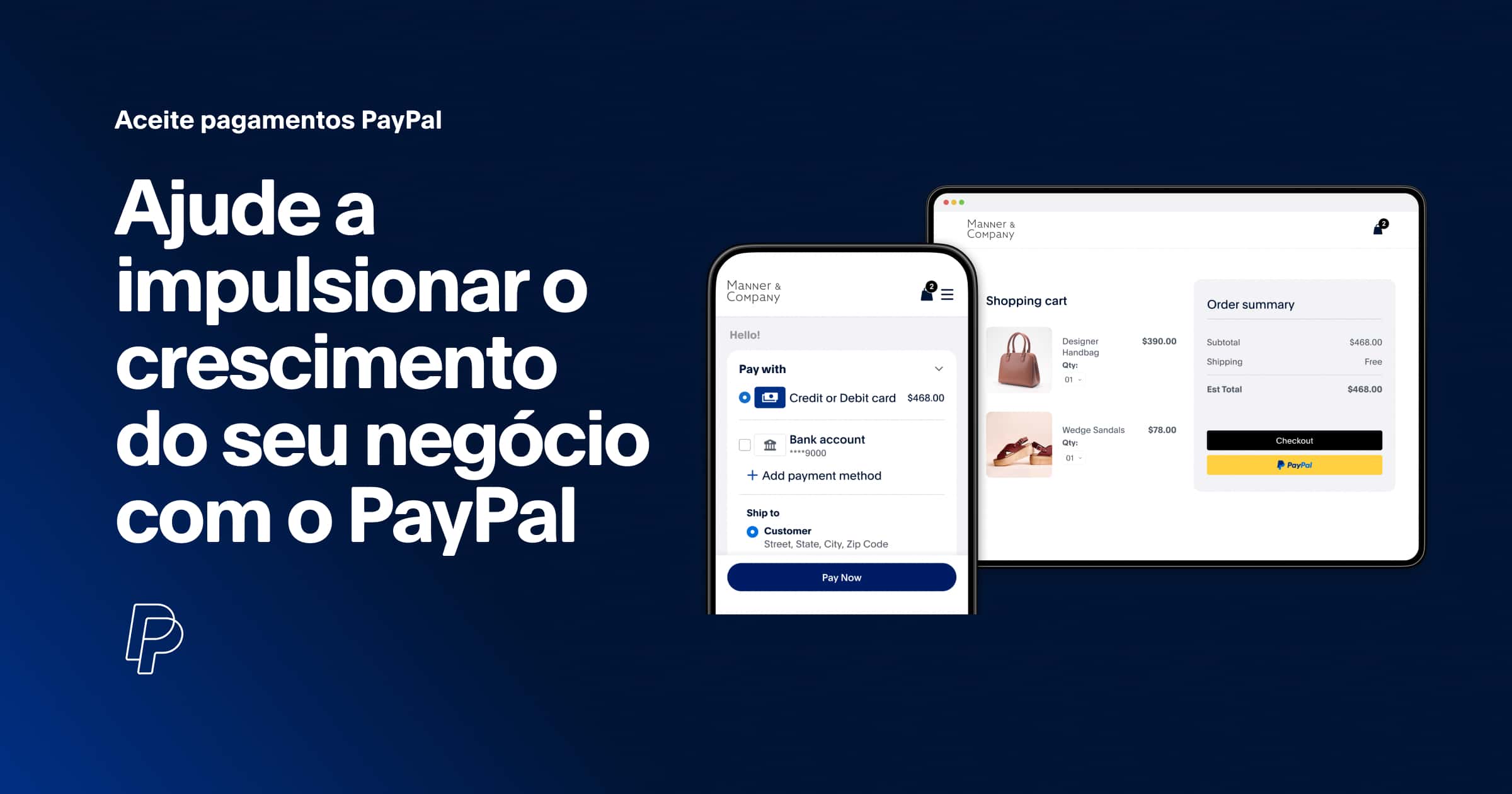 Opções de pagamento do PayPal para empresas globais | PayPal BR