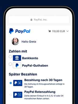 Jetzt Kaufen Später Zahlen | 30 Tage später Zahlen | PayPal DE