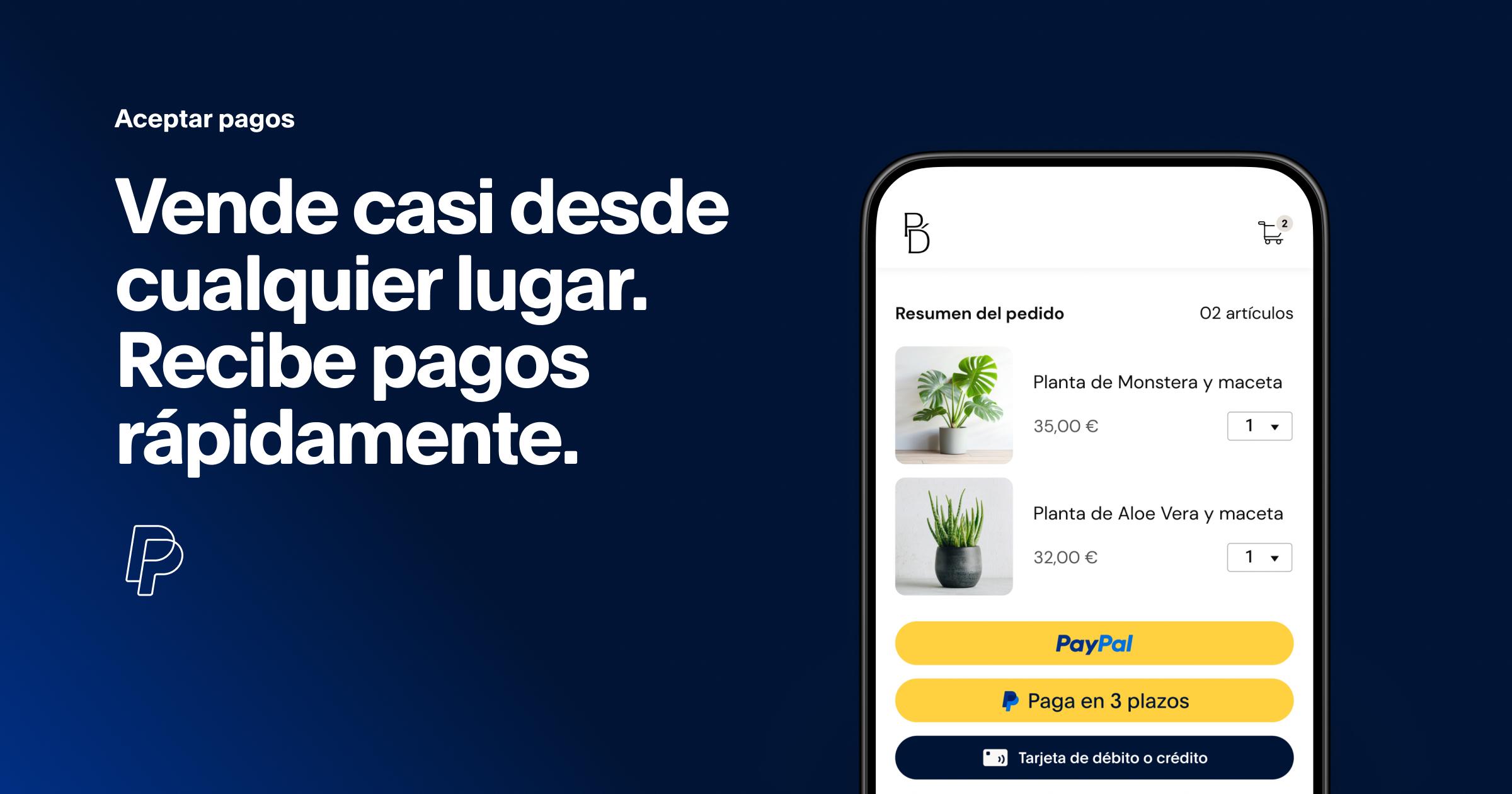Acepta Pagos Online y en Tienda | PayPal ES