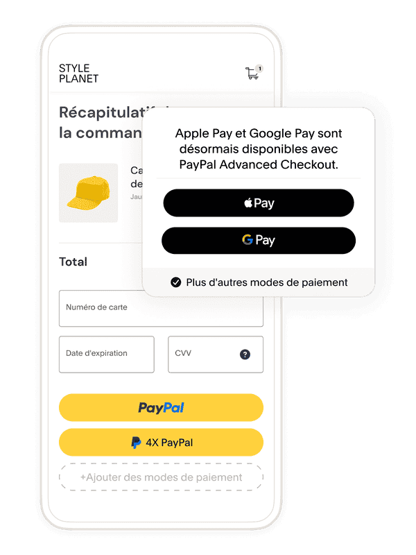 Solutions intégrées de paiement | PayPal FR