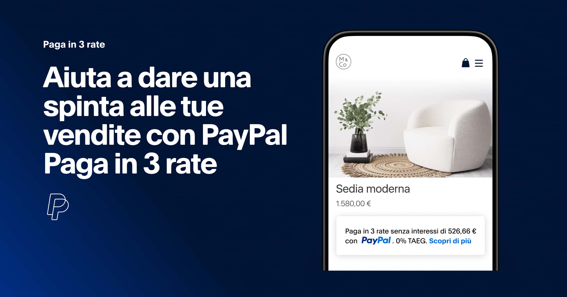Pagamenti a Rate | Offri Paga in 3 | PayPal IT
