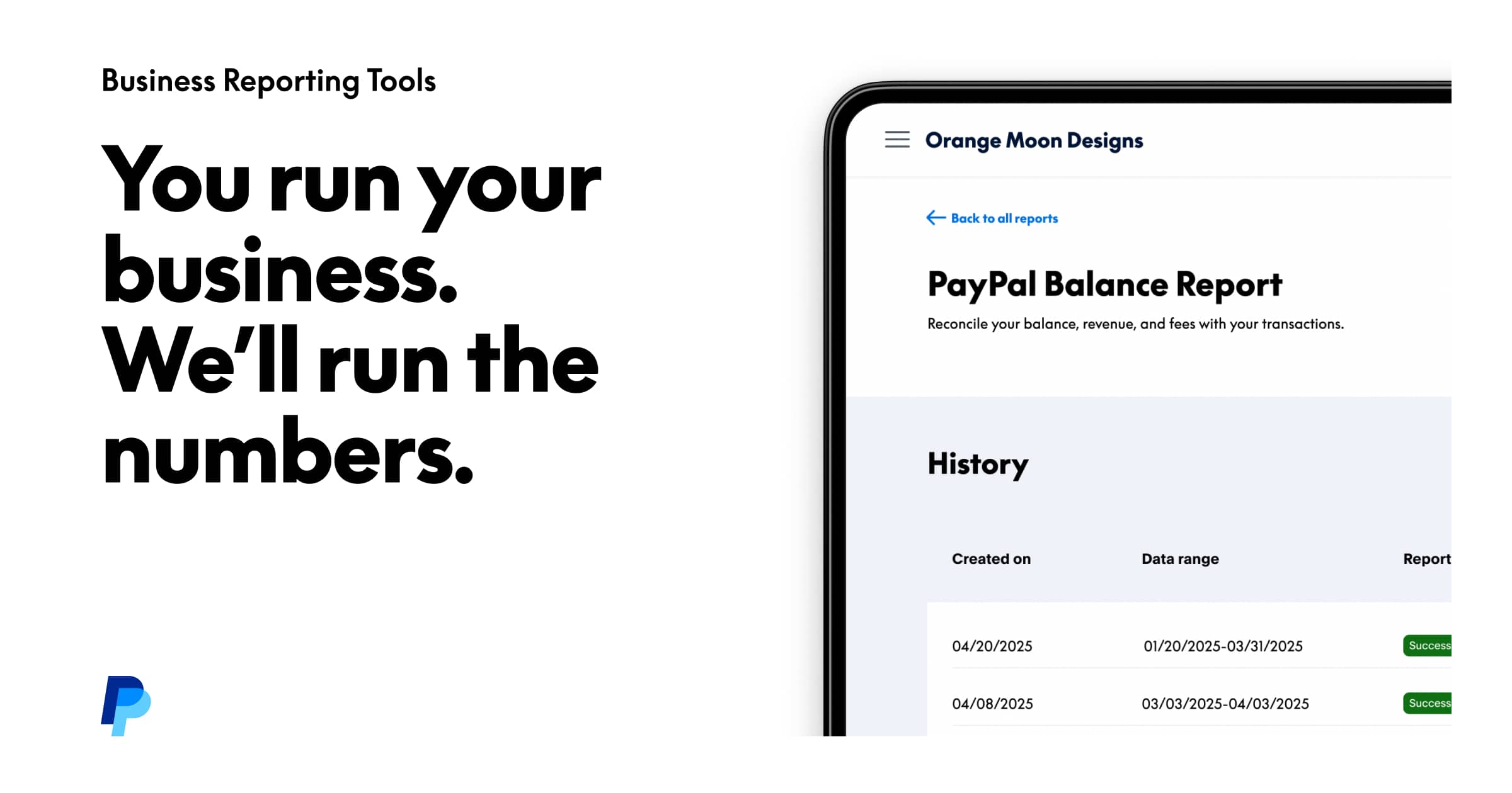 Business Reporting Tools & Insights | PayPal MT
