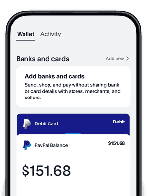 Add Payment Methods | Link Bank Accounts & Cards | PayPal US