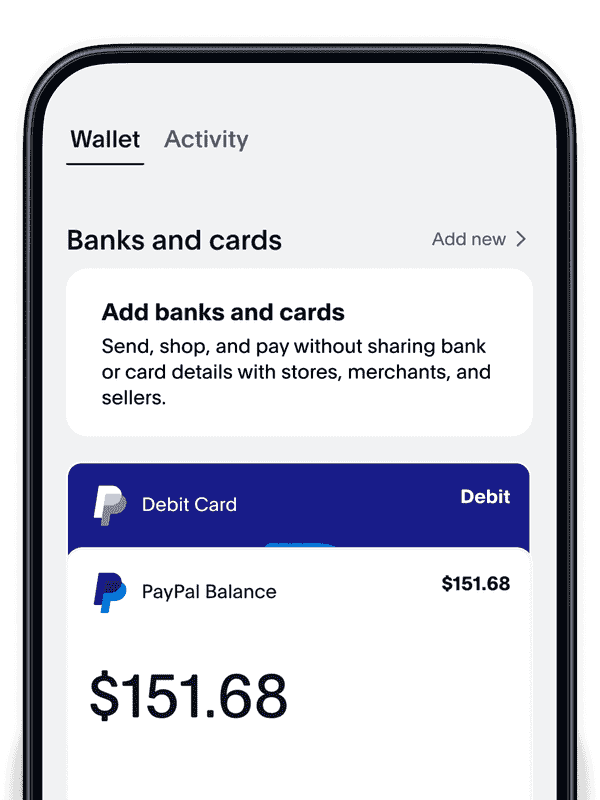 Add Payment Methods | Link Bank Accounts & Cards | PayPal US