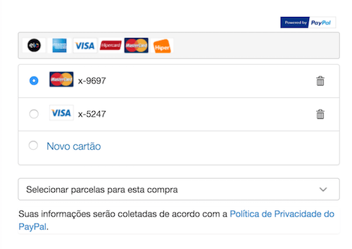 Integrate Payment Selection Page