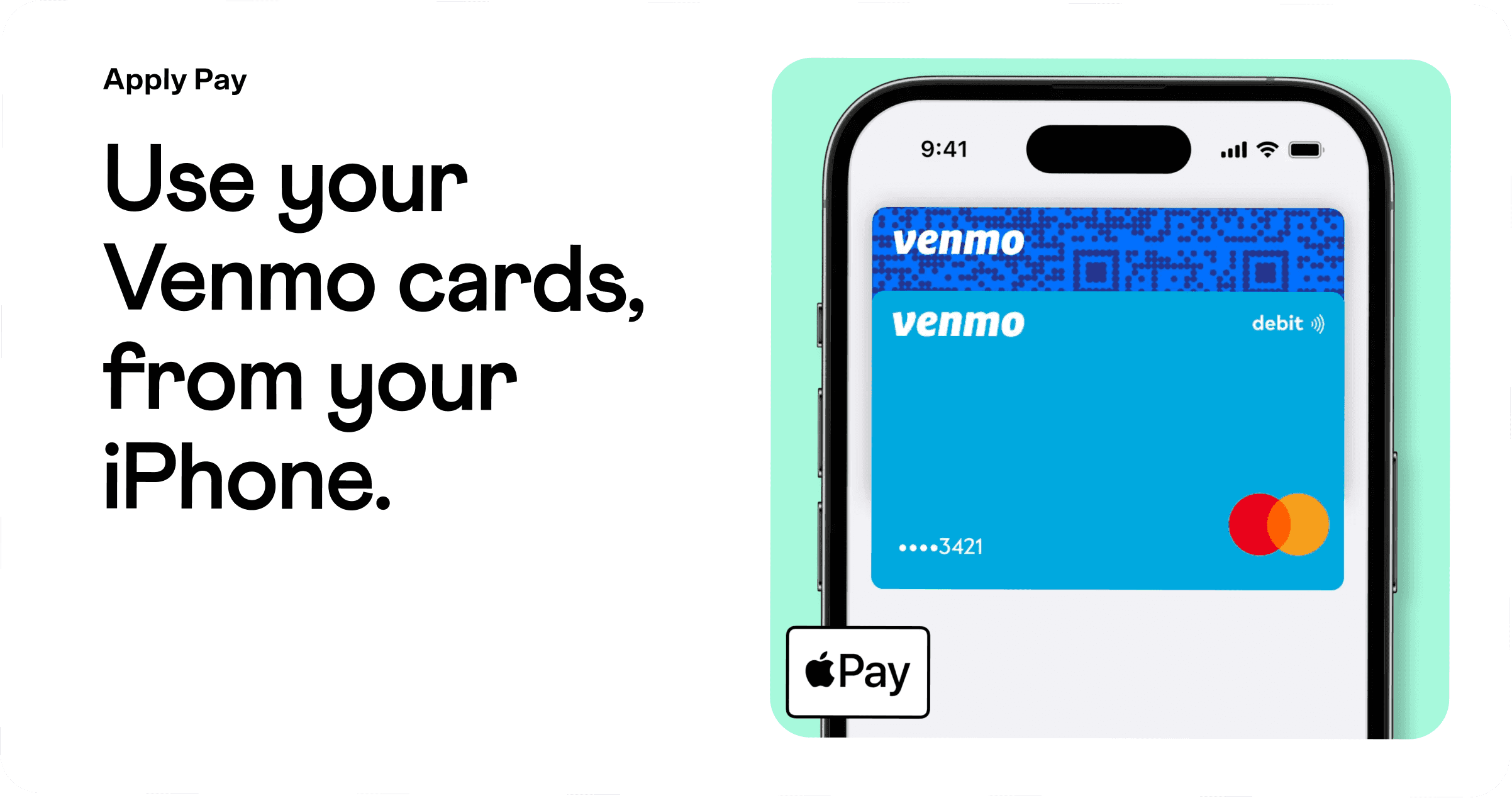 Pay with Venmo on Apple Pay | No Annual Fee | Venmo