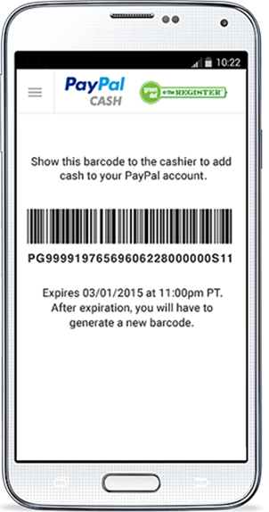 PayPal CASH Landing Page